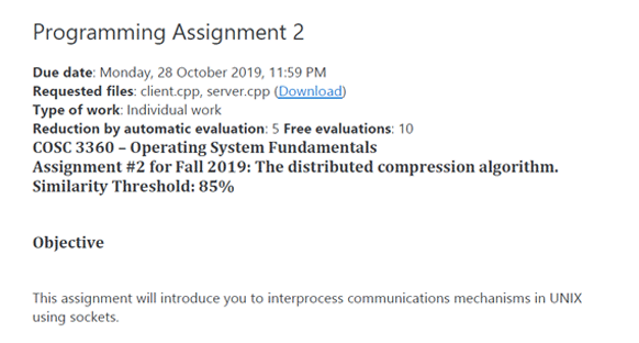Operating System Fundamentals Cosc 3360 Needassignmenthelp